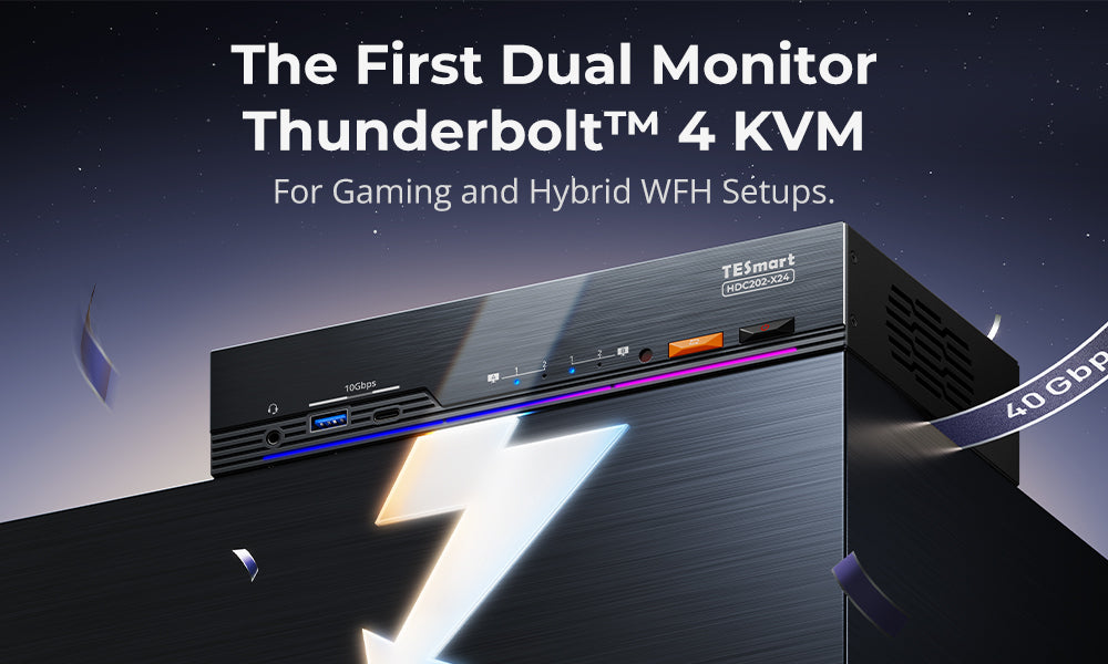 Revolutionary Dual-Screen Hybrid-Interface KVM Switch with Thunderbolt ...
