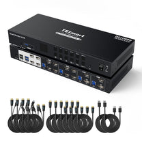 Quad Monitor MST KVM Dock - 4K60Hz, EDID for 4 PCs – TESmart