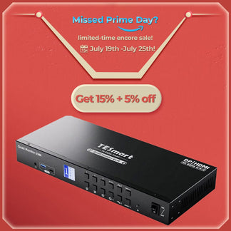 Quad Monitor MST KVM Dock - 4K60Hz, EDID for 4 PCs – TESmart