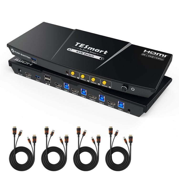Multi-Monitor KVM Switch Expert - 8K60/4K144 for Gaming & Hybrid WFH ...